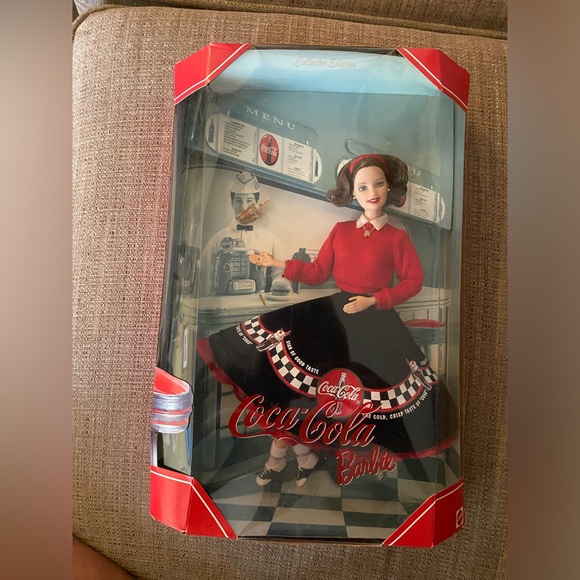 Mattel | Toys | Vintage 999 Cocacola Barbie Doll 24637 195s Brunette ...